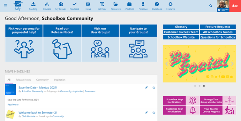 Enhancing Teaching and Learning with Schoolbox Help